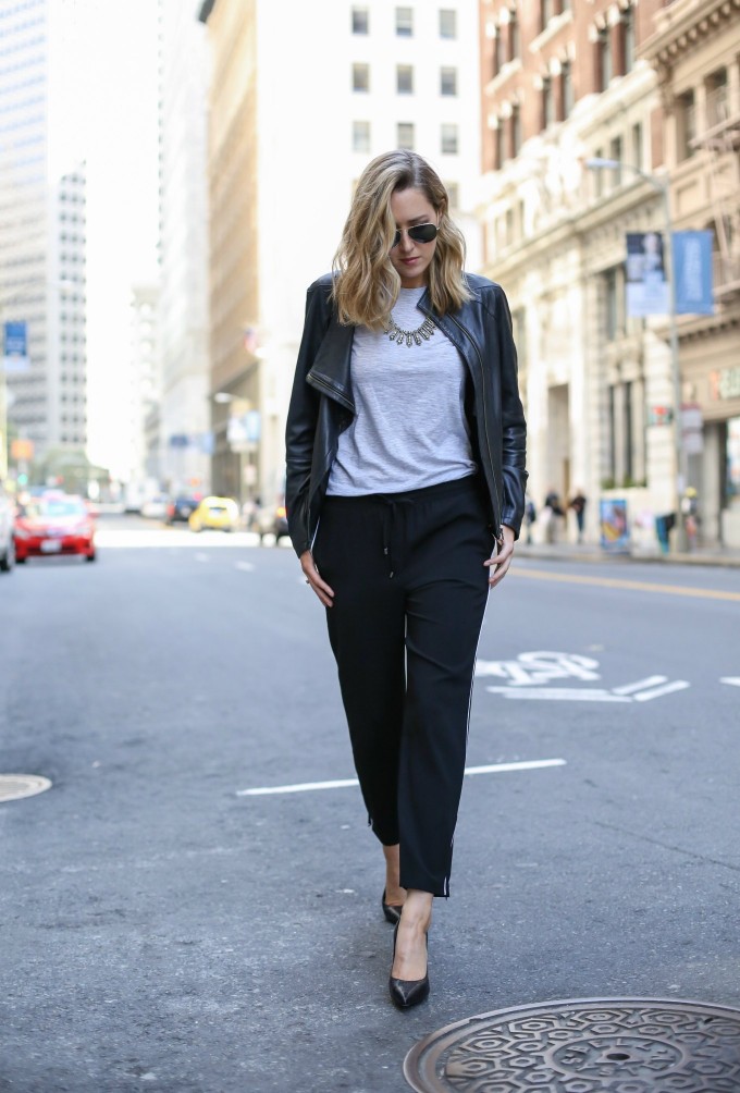 How To Wear Track Pants To The Office - MEMORANDUM | NYC Fashion ...